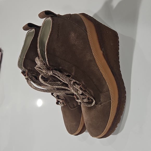 Merrell | Shoes | New Merrell Tremblant Wedge Boots Comfy And Stylish ...